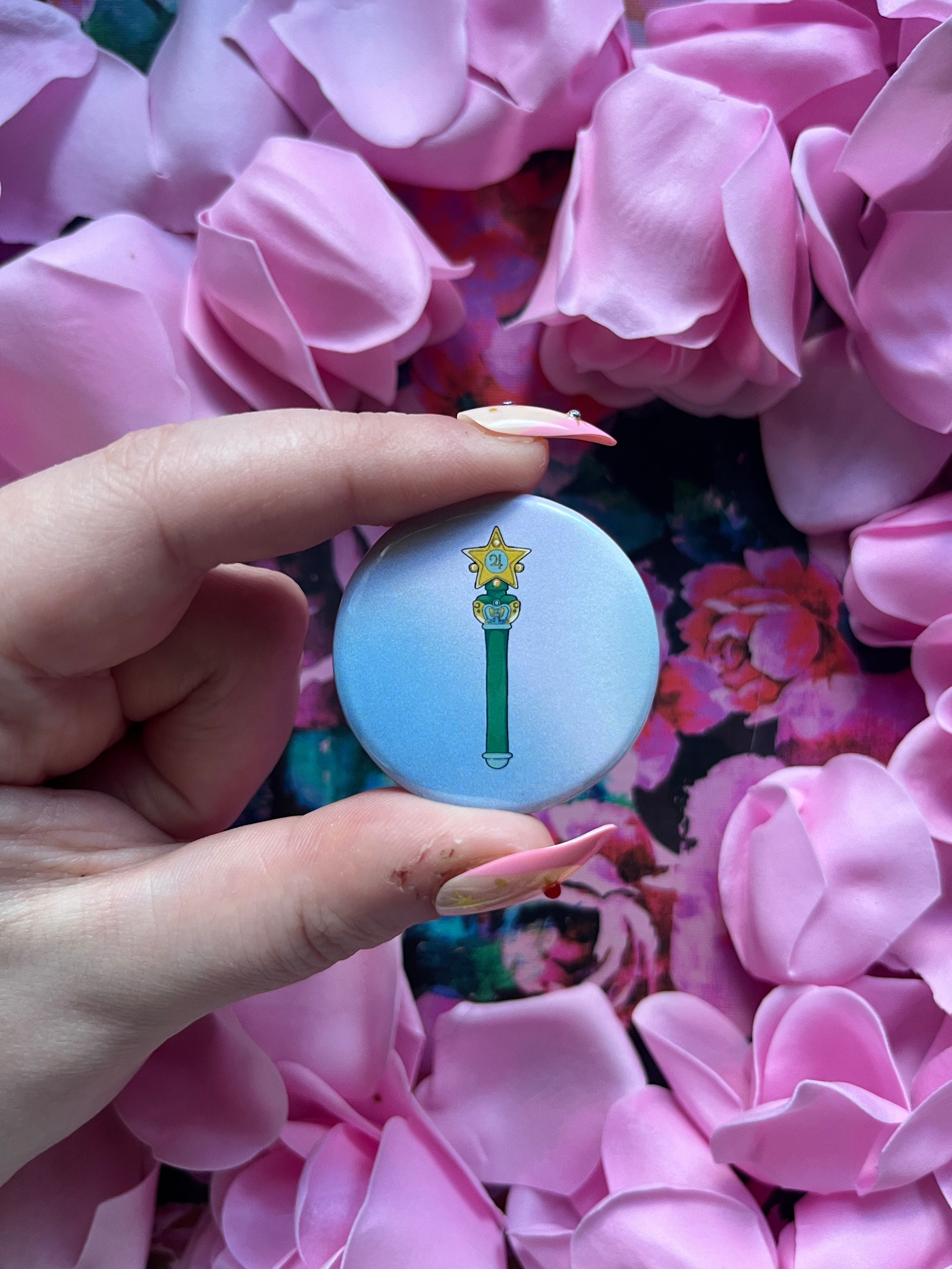 Sailor Moon Wands 37mm Chibi Anime Button Badge - Etsy