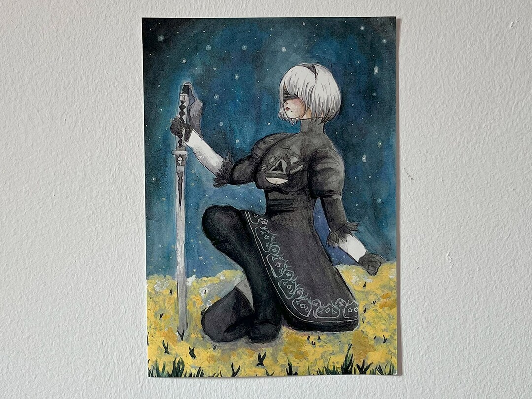 2B Nier Automata A4/A5 Matte Art Print - Etsy