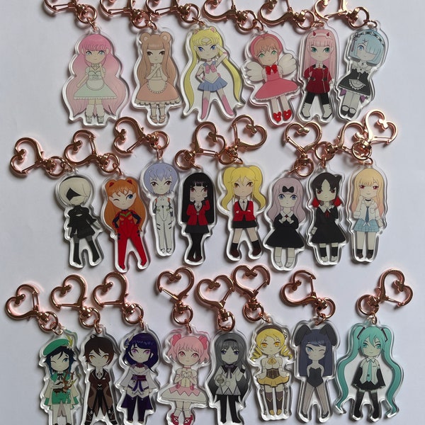Anime Keychain - Etsy
