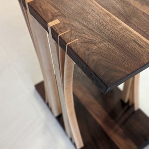 Audio Speaker Stand OR Side Table - Hard Maple and Walnut Wood ...