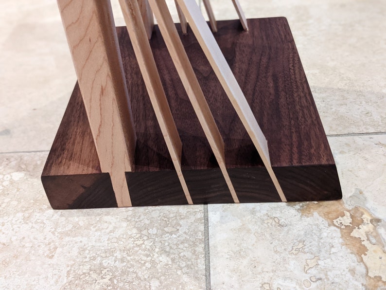 Wooden Bookshelf Audio Speaker Stand or Display Stand - Walnut and Hard ...