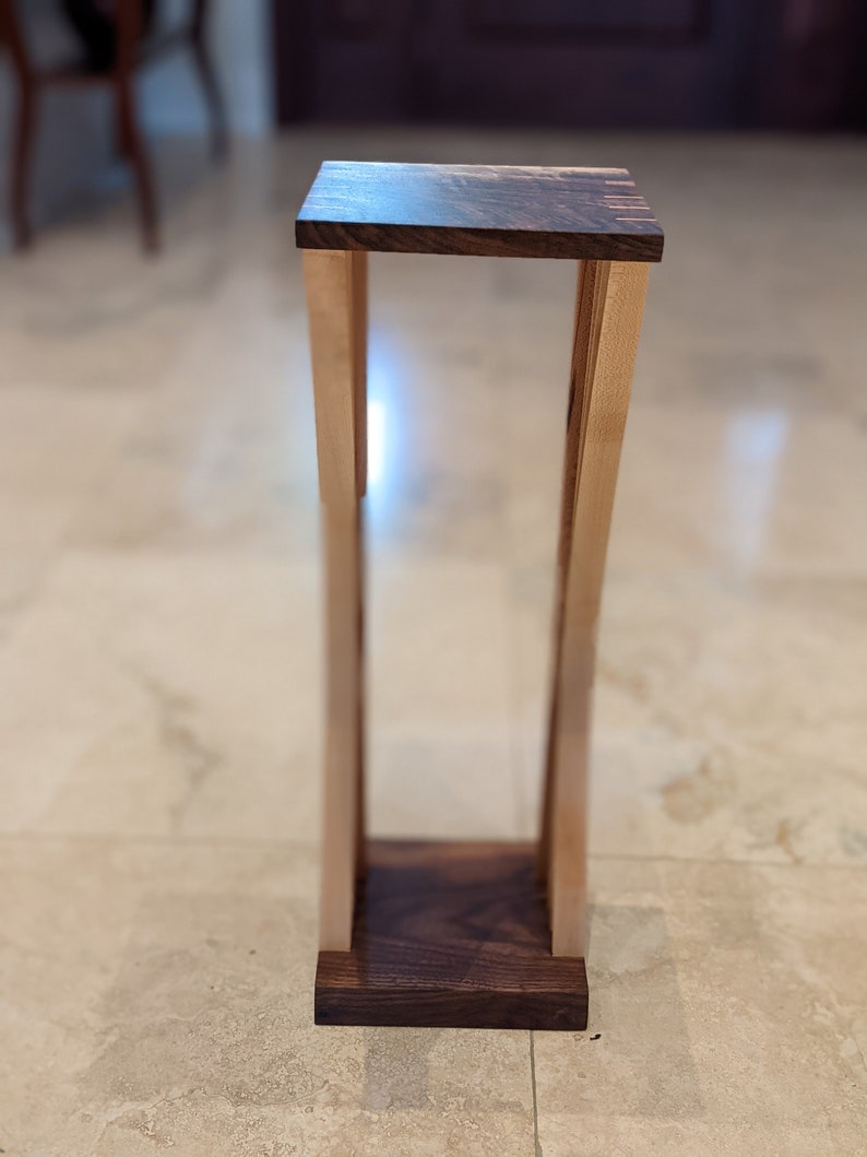 Wooden Bookshelf Audio Speaker Stand or Display Stand - Walnut and Hard ...