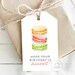 Birthday Macaron Gift Tag - Etsy