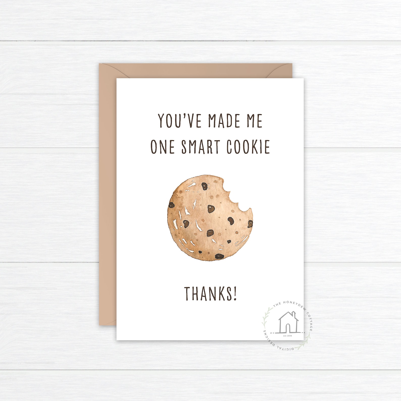 Smart Cookie Card | Teacher Appreciation | Thank You Card | Homeschool ...