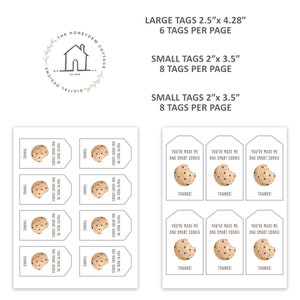 Smart Cookie Gift Tag | Teacher Appreciation | Back-to-school - Etsy