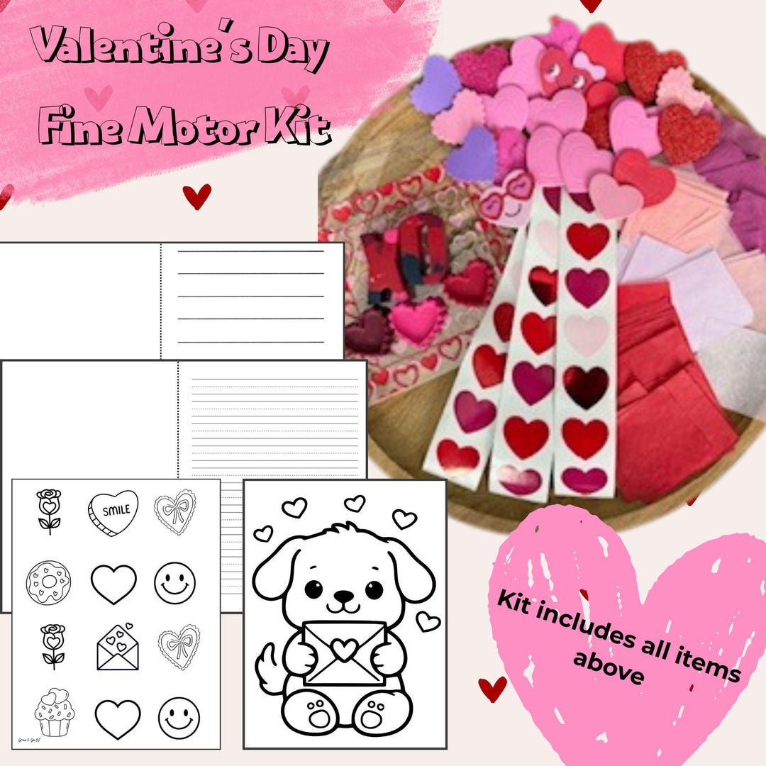 Valentine's Day Fine Motor Activity Bundle - Etsy