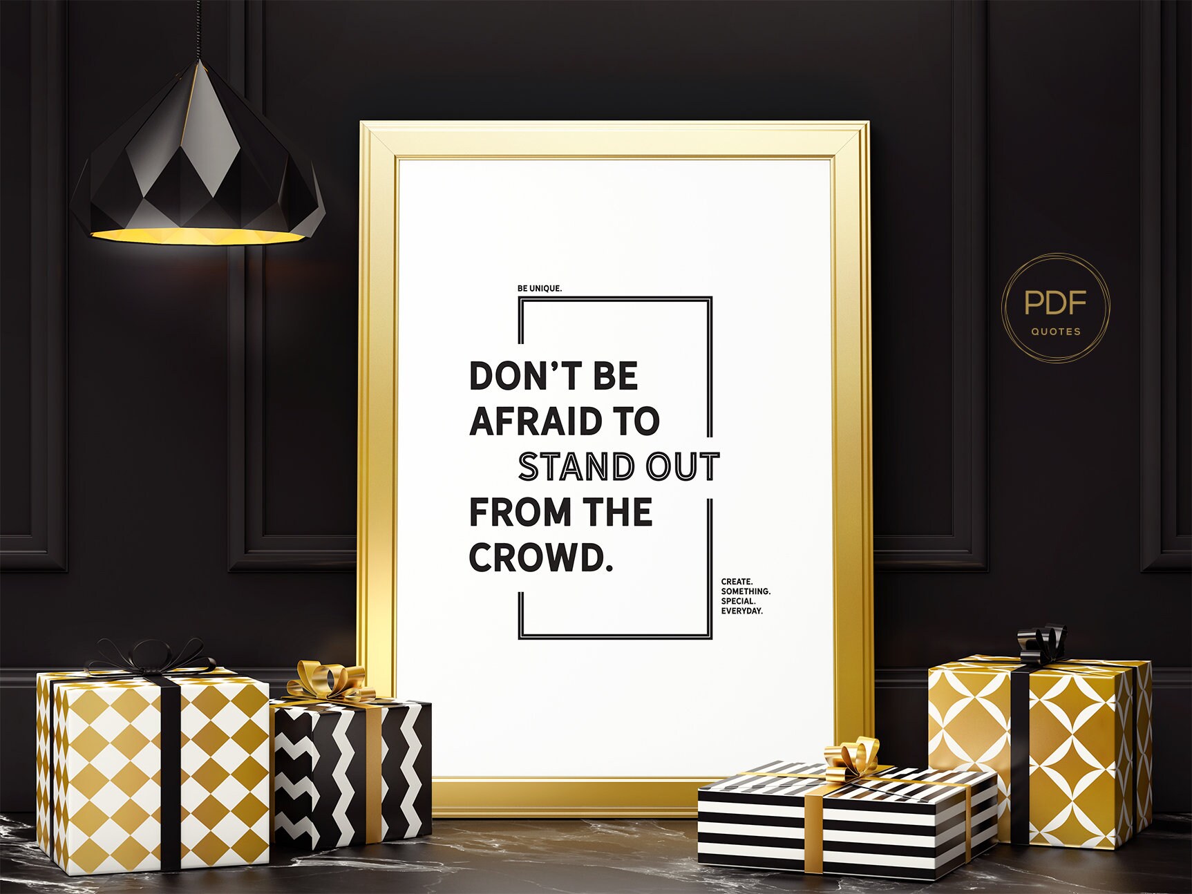 Dont Be Afraid to Stand Out From the Crowd. Be Unique. Motivation ...
