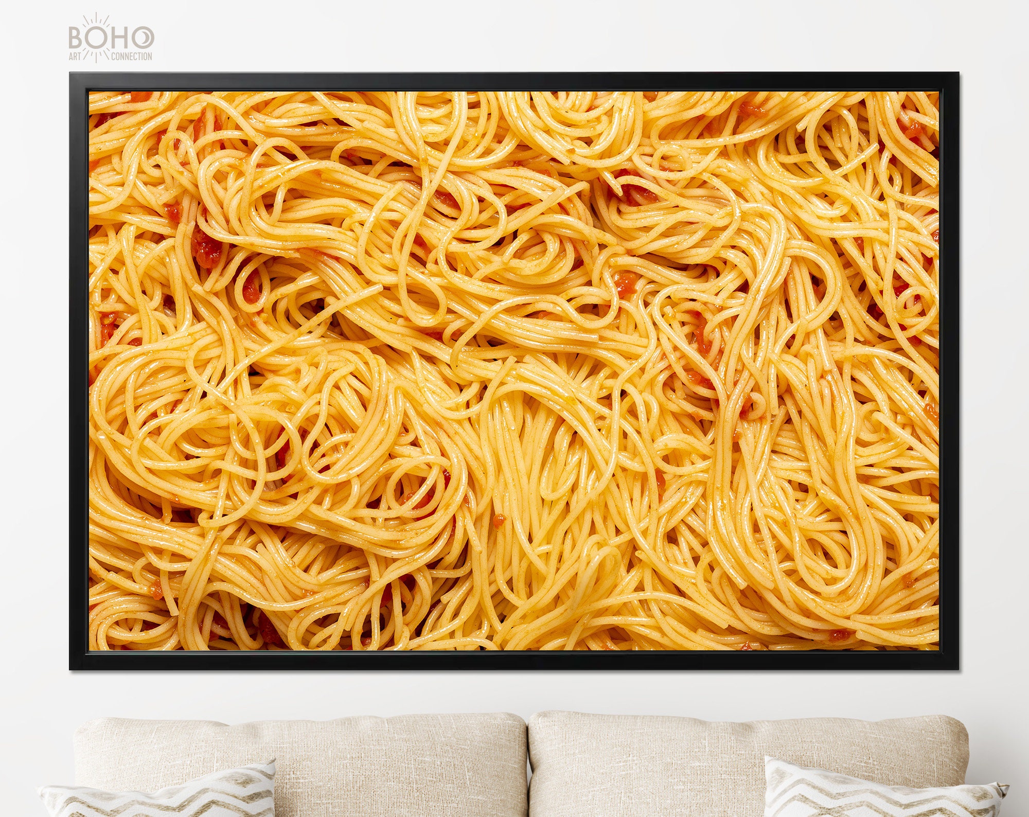 Spaghetti Poster Print // Spaghetti With Italian Tomato Sauce - Etsy UK