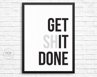 Get It Done Poster | Etsy