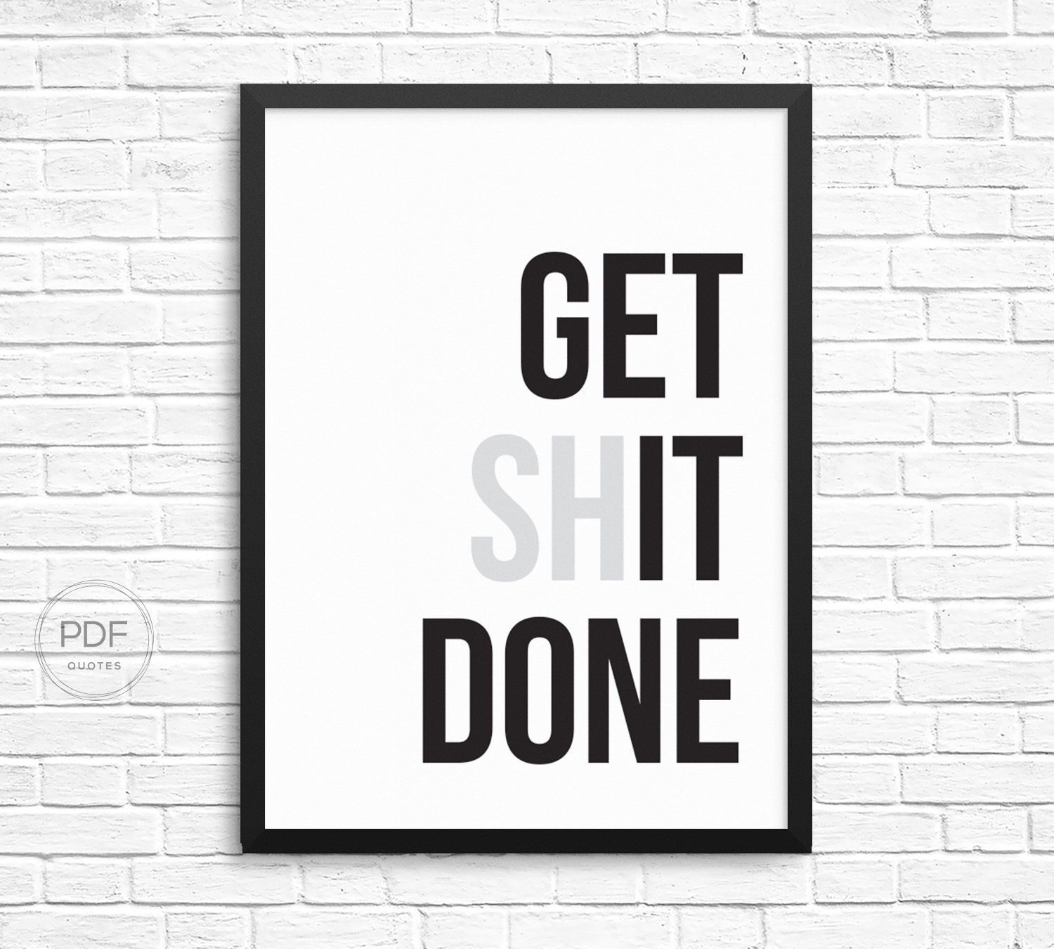 Get Shit Done // Get Shit Done Poster Motivation Poster Wall - Etsy