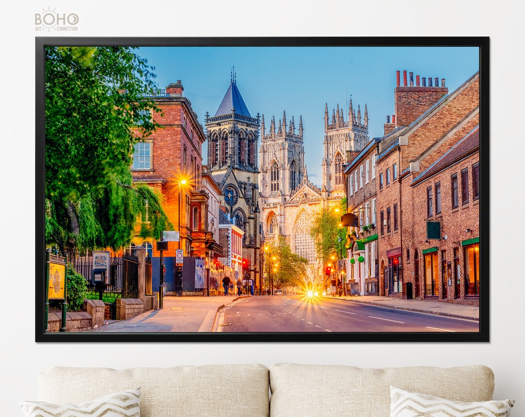 York Poster Print // York Yorkshire England UK Night View - Etsy