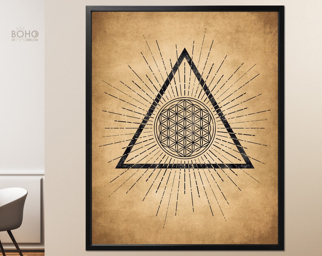Flower of Life Poster Print // Symbol of beginning of What Life is and ...