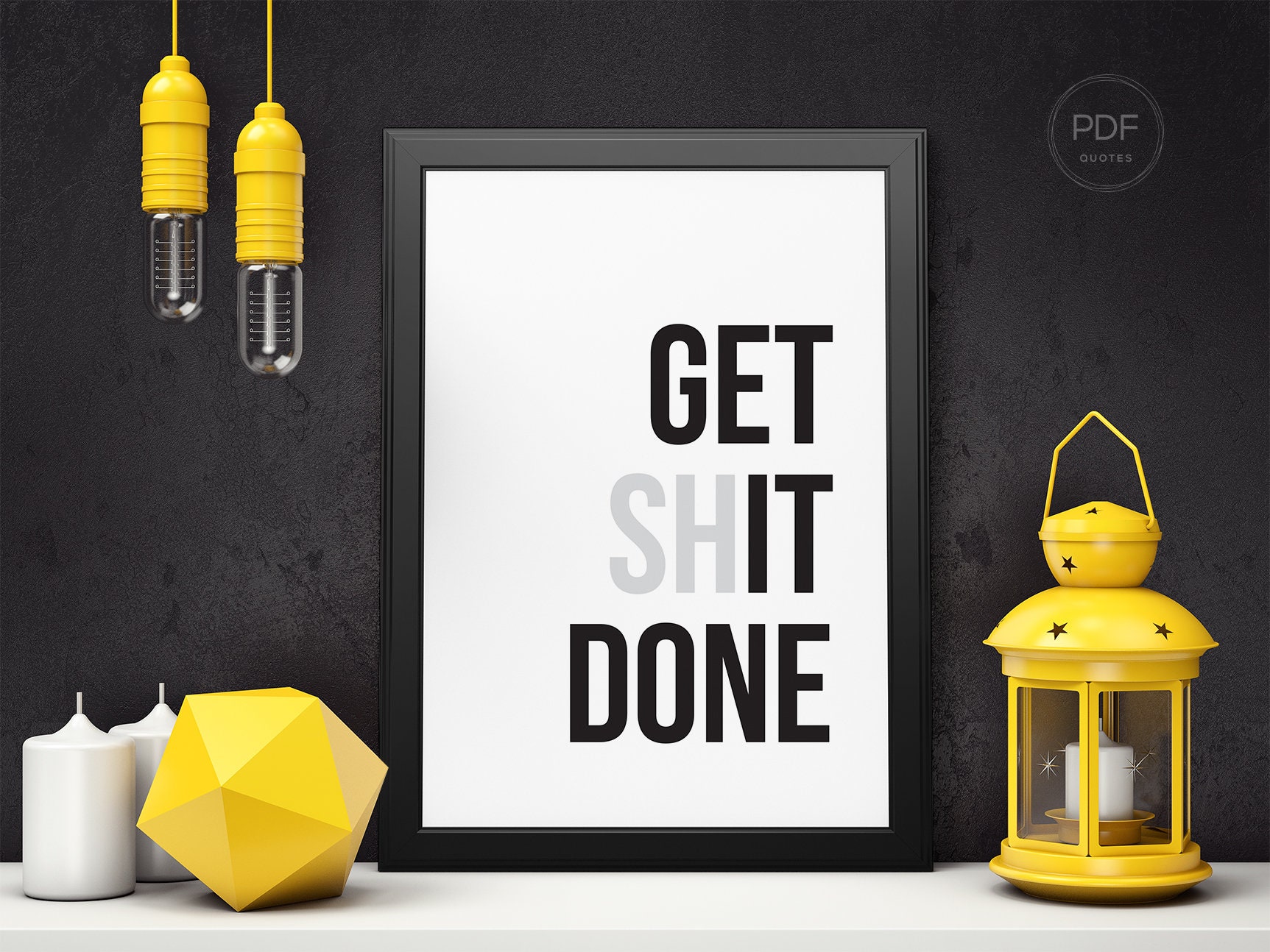 Get Shit Done // Get Shit Done Poster Motivation Poster Wall - Etsy
