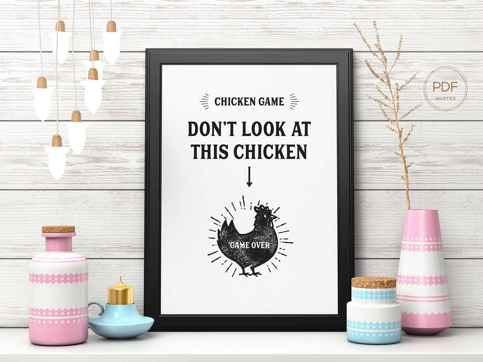 Chicken Game. Don't Look at This Chicken. Game Over. Typography, Quotes ...