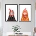 Two Chickens Prints // Cute Chickens Wall Art // Set of 2 - Etsy