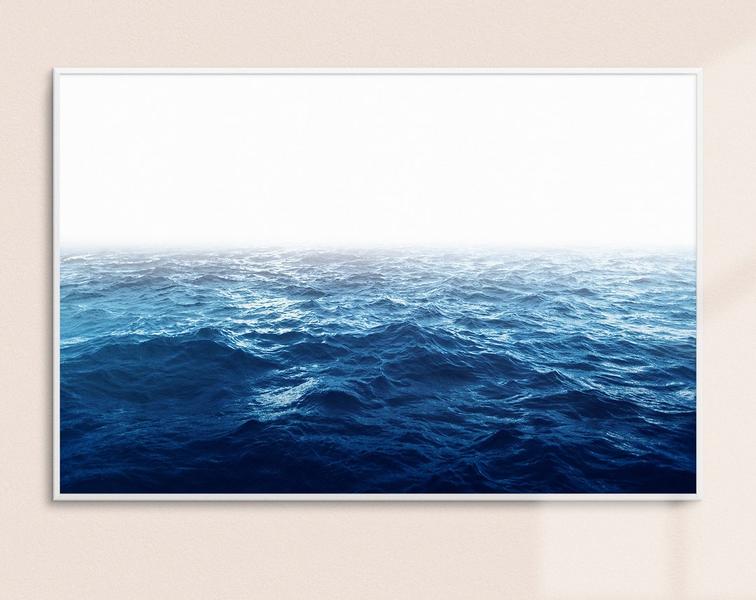 Ocean Print, Ocean Horizon, Seascape Wall Art, Art Print, Wall Decor ...