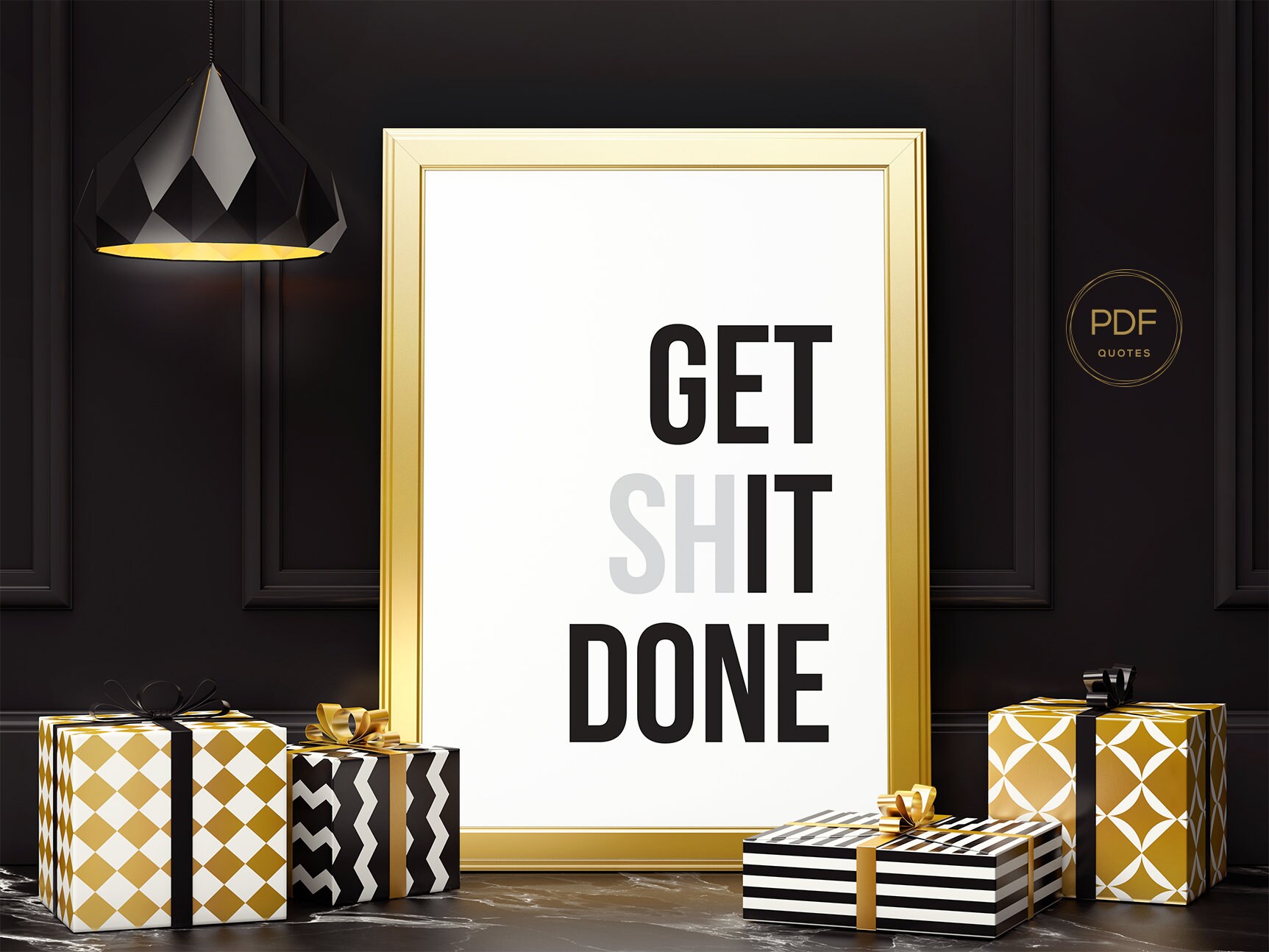 Get Shit Done // Get Shit Done Poster Motivation Poster Wall - Etsy