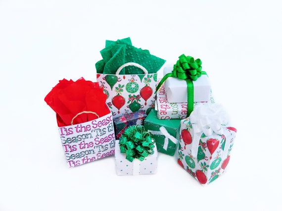 Miniature Christmas Presents for Dollhouses in 1:12 Scale - Etsy
