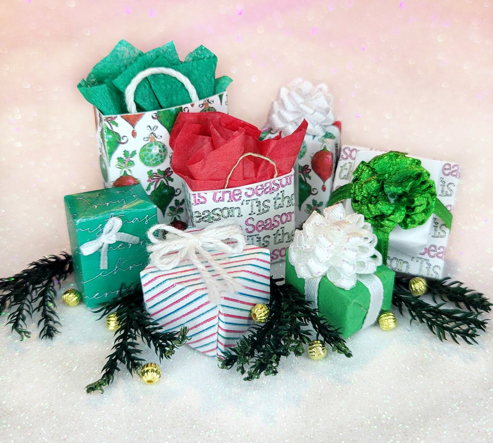 Miniature Christmas Presents for Dollhouses in 1:12 Scale - Etsy