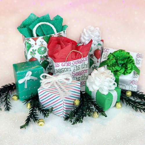Miniature Christmas Presents for Dollhouses in 1:12 Scale - Etsy