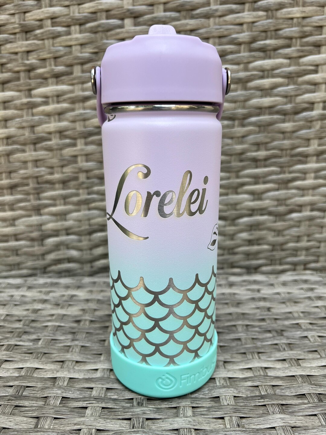 Mermaid Metal Kids Water Bottle - Etsy