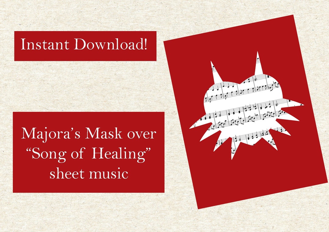 The Legend of Zelda: Majora's Mask Song of Healing - Etsy