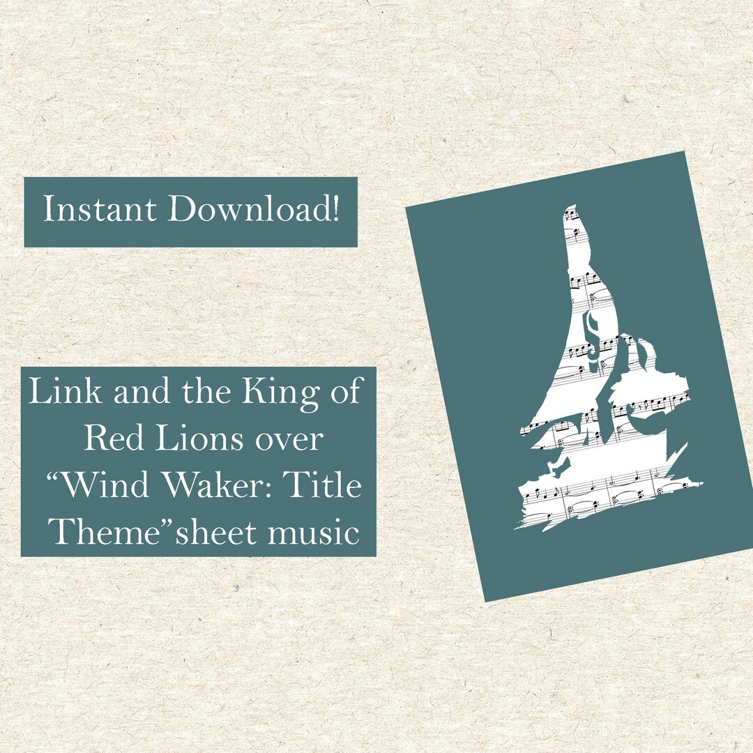 The Legend of Zelda Wind Waker: Title Theme - Etsy