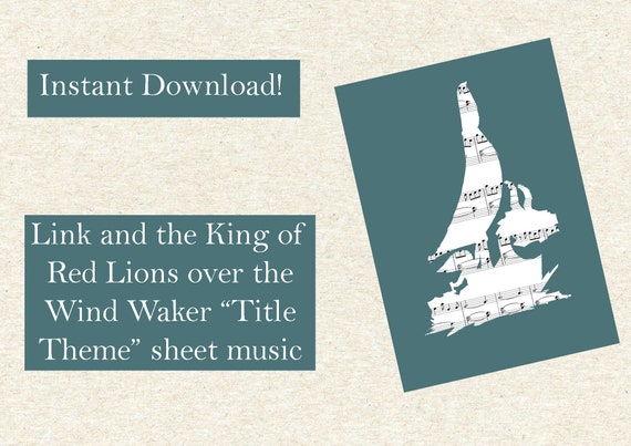 The Legend of Zelda: Wind Waker Title Theme 8x12 - Etsy