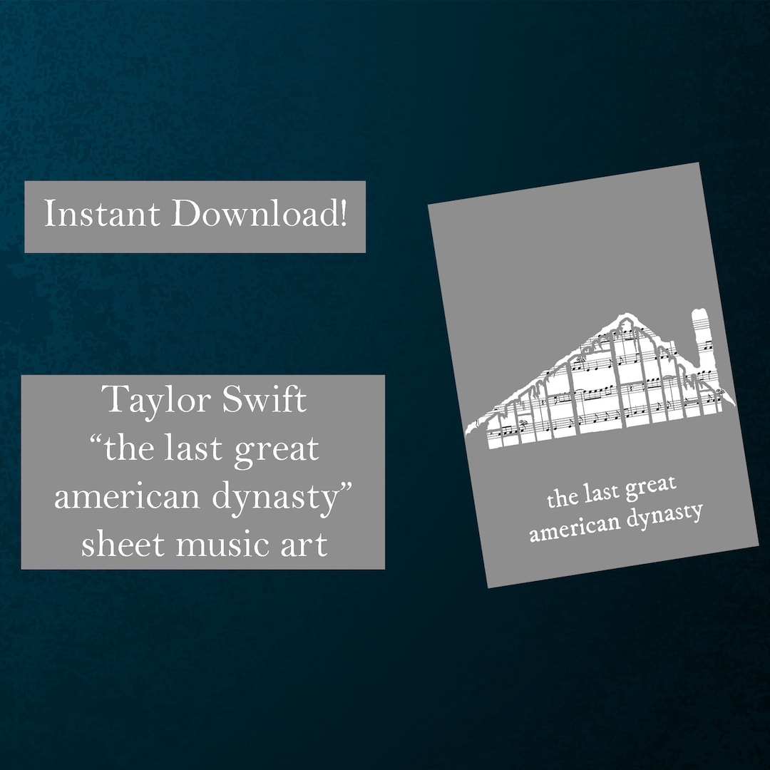 Taylor Swift: the Last Great American Dynasty - Etsy