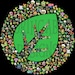 Pokemon Grass Type Symbol Mosaic (green) - Etsy