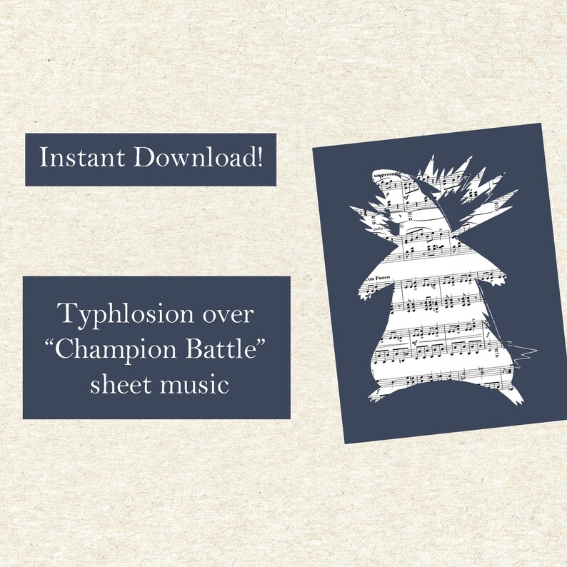 Pokemon: Champion Battle, Typhlosion Graphic - Etsy