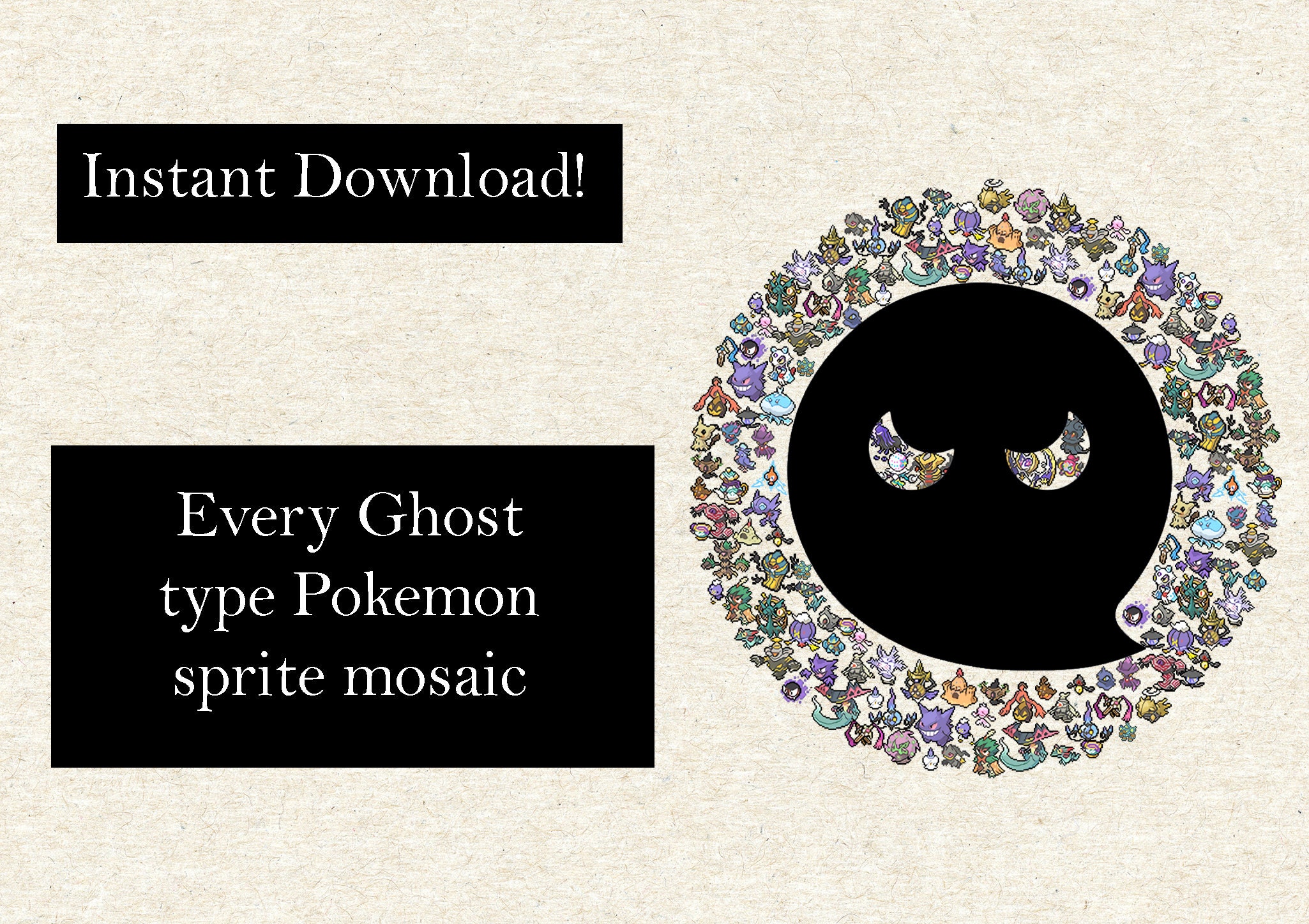 Pokemon Ghost Type Symbol
