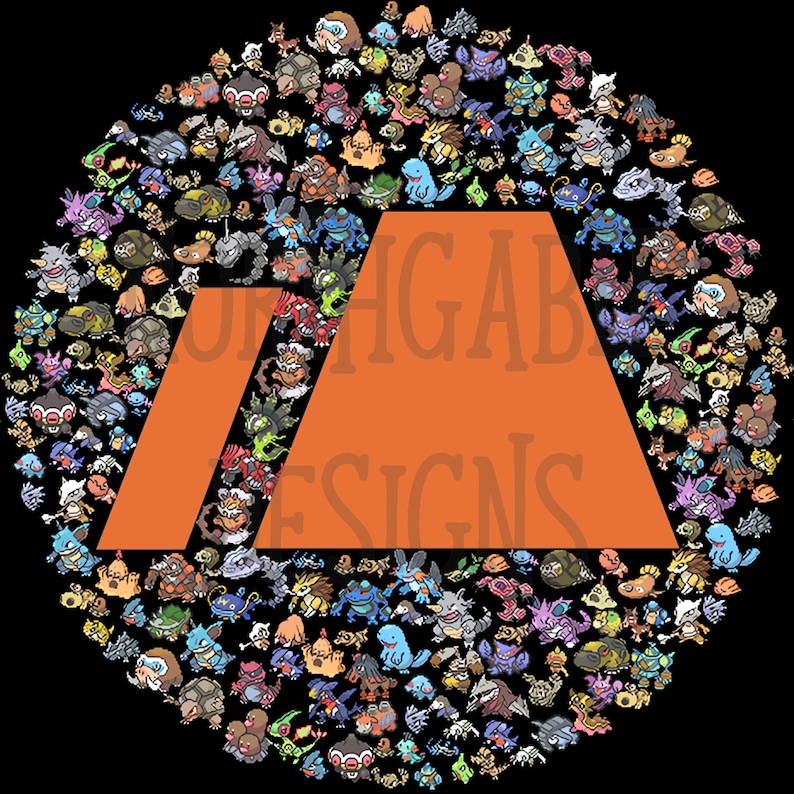 Pokemon Ground Type Symbol Mosaic brown - Etsy