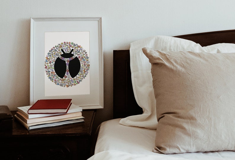 Pokemon Bug Type Symbol Mosaic (black) - Etsy