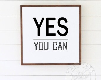 Yes You Can Sign - Etsy