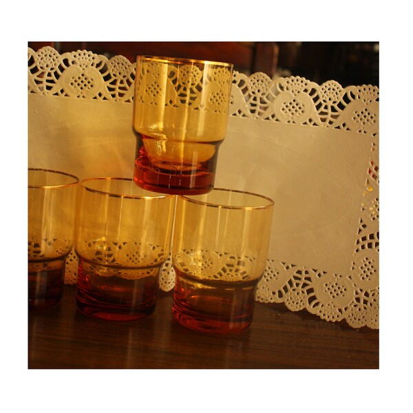 Amber Glassware - Etsy