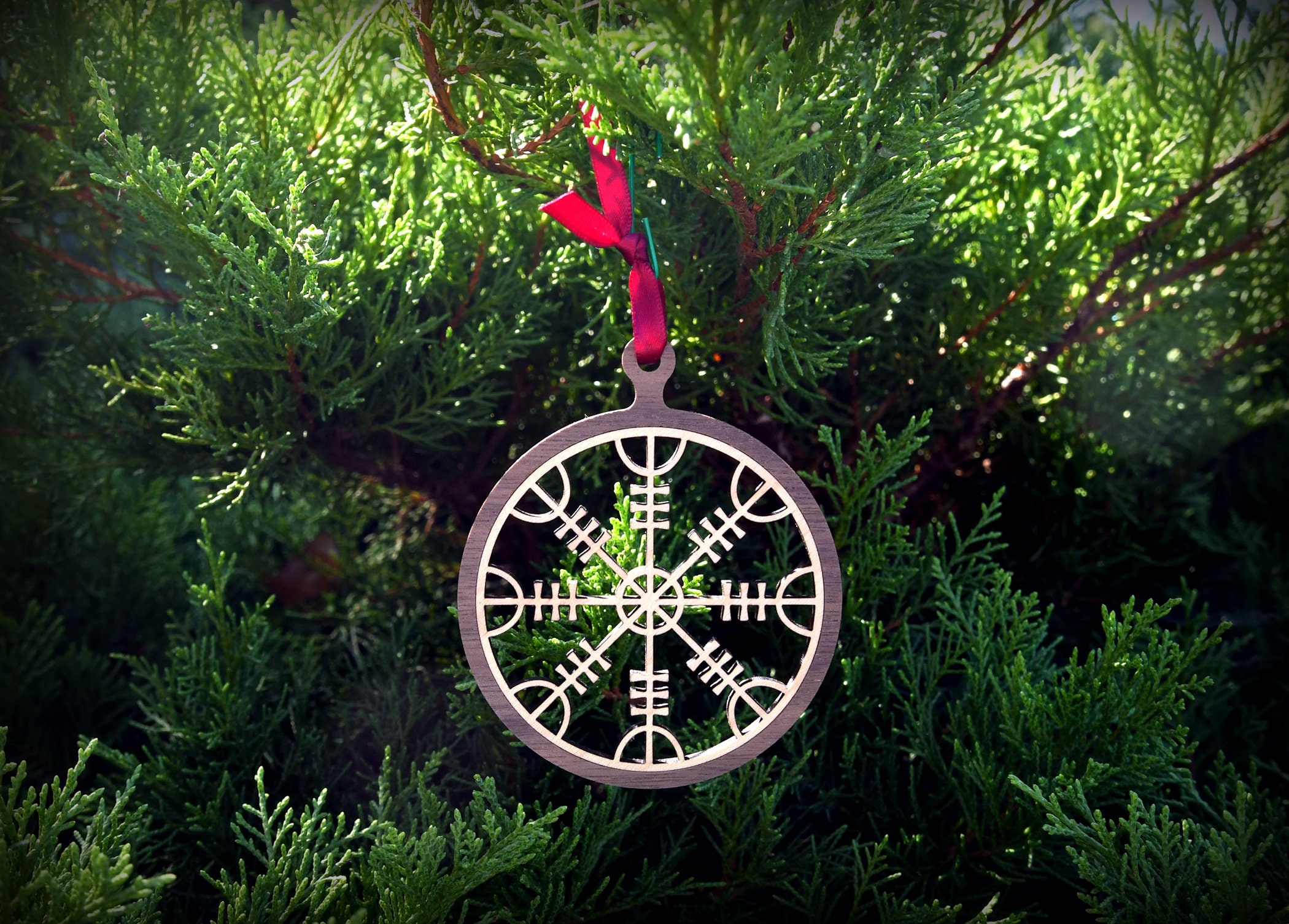 Icelandic Runic Stave Symbol Ornaments Vegvísir & - Etsy