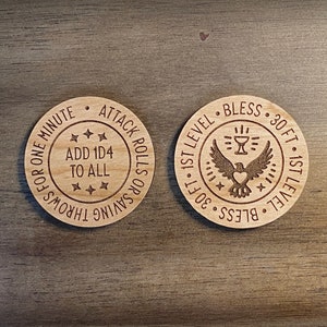 D&D Bless Token Set (5) With Holder - Dungeons and Dragons - Cleric ...
