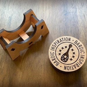 D&D Bardic Inspiration Token Set (5) With Holder - Dungeons and Dragons ...