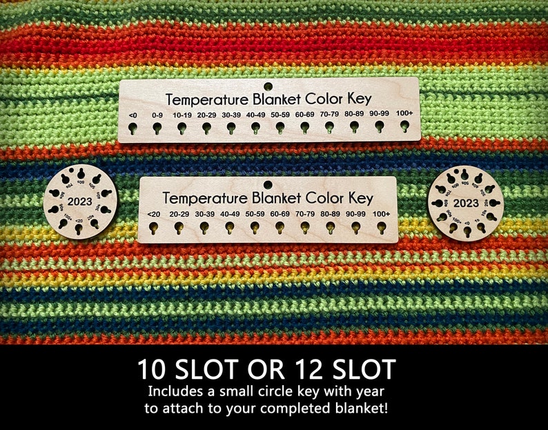 Temperature Blanket Color Key Crochet Blanket Color Chart - Etsy