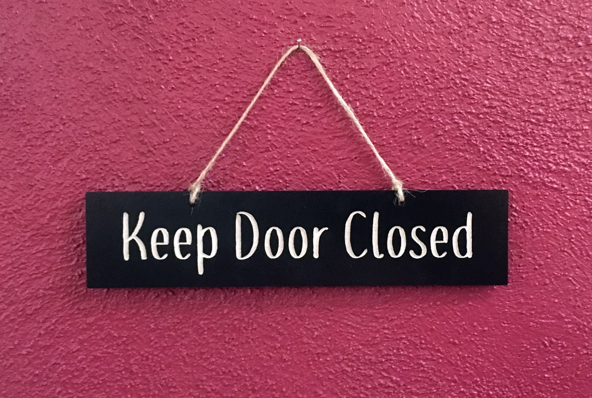 Keep Door Open / Closed ... Wooden Hanging Sign - Etsy