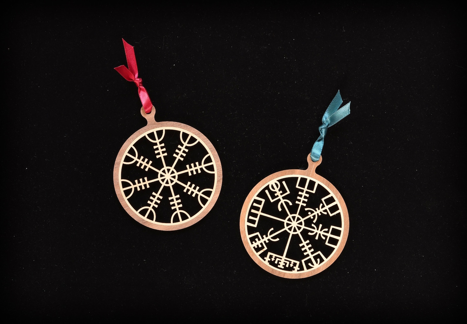 Icelandic Runic Stave Symbol Ornaments Vegvísir & | Etsy