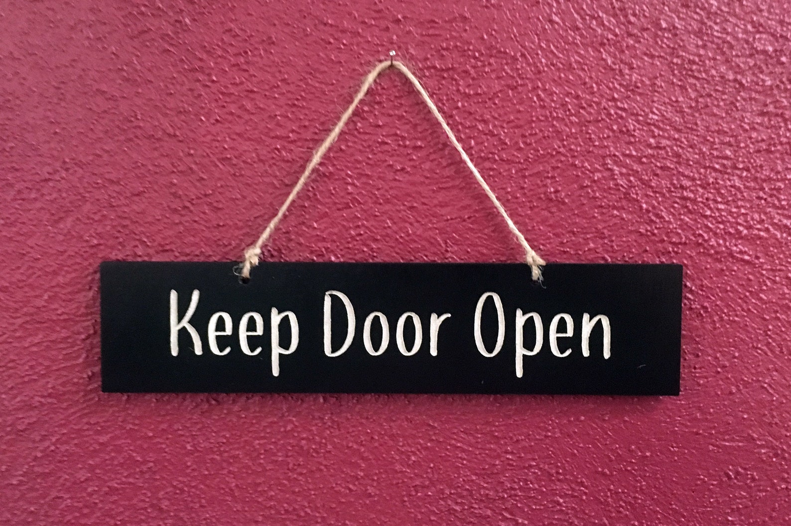 Keep Door Open / Closed ... Wooden Hanging Sign - Etsy