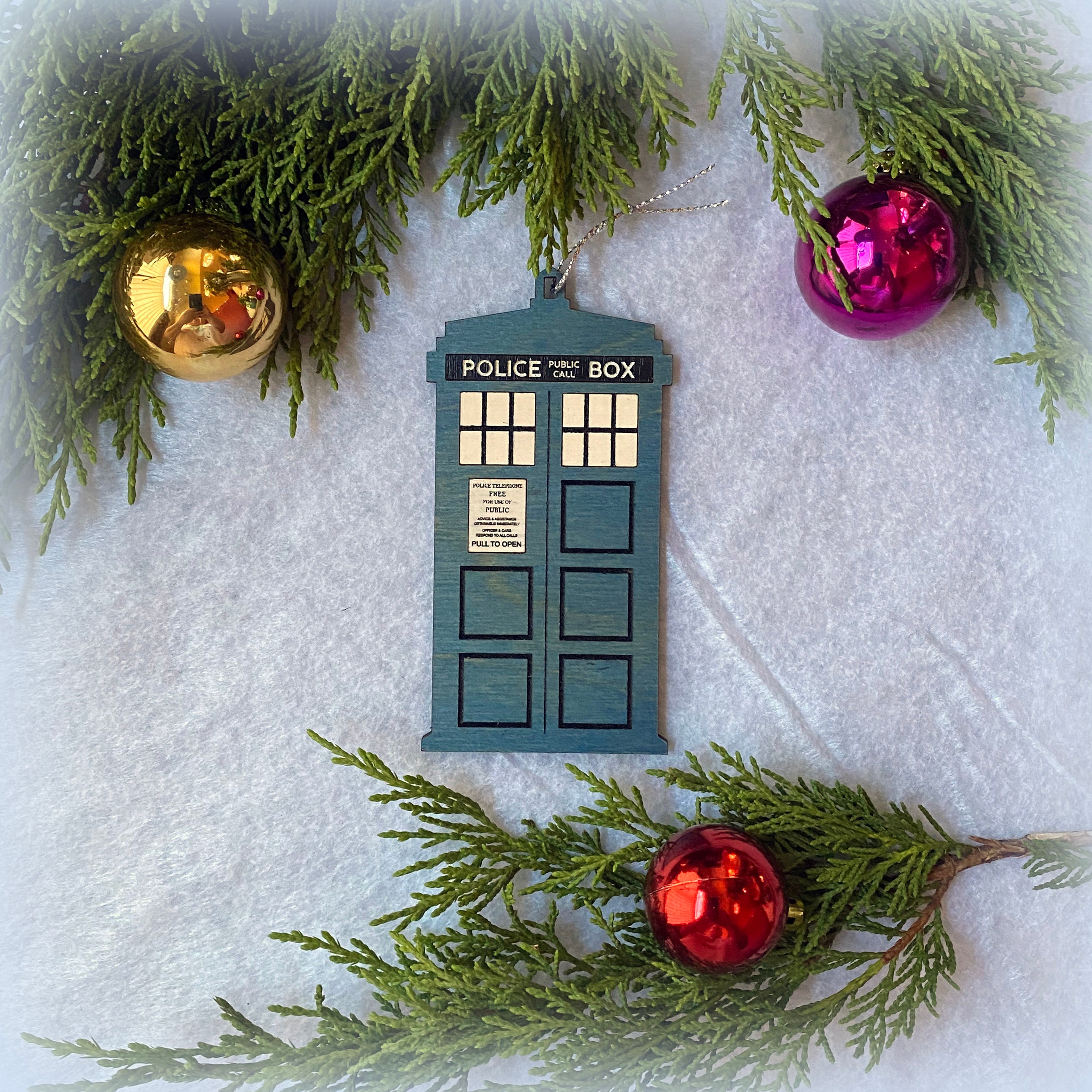 Doctor Who Ornaments Tardis Police Box Rassilon Gallifrey - Etsy
