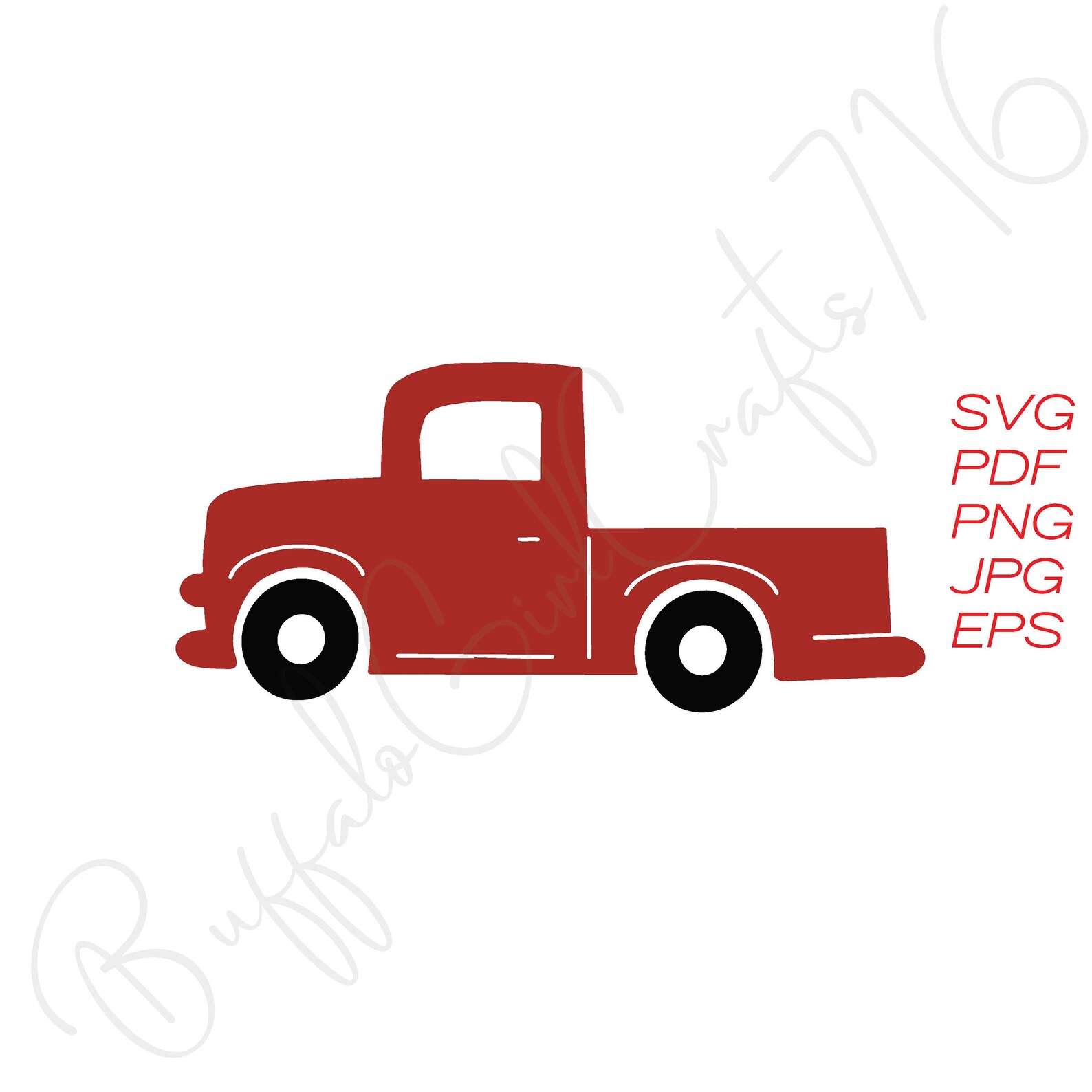 Red Truck SVG PNG Cut File for Cricut Silhouette Little Red - Etsy