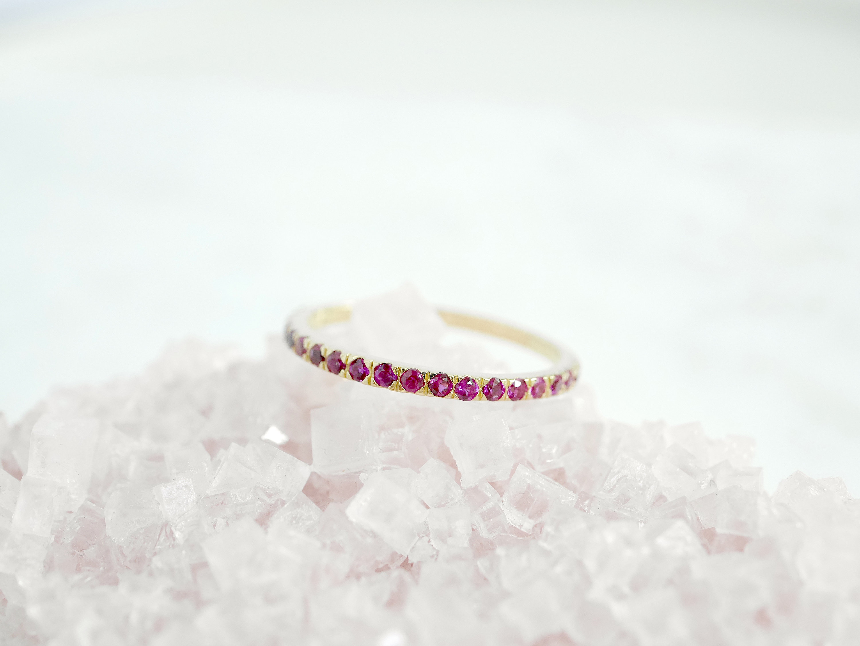 Ruby Birthstone Jewelry Eternity Band Birthstone Ring | Etsy