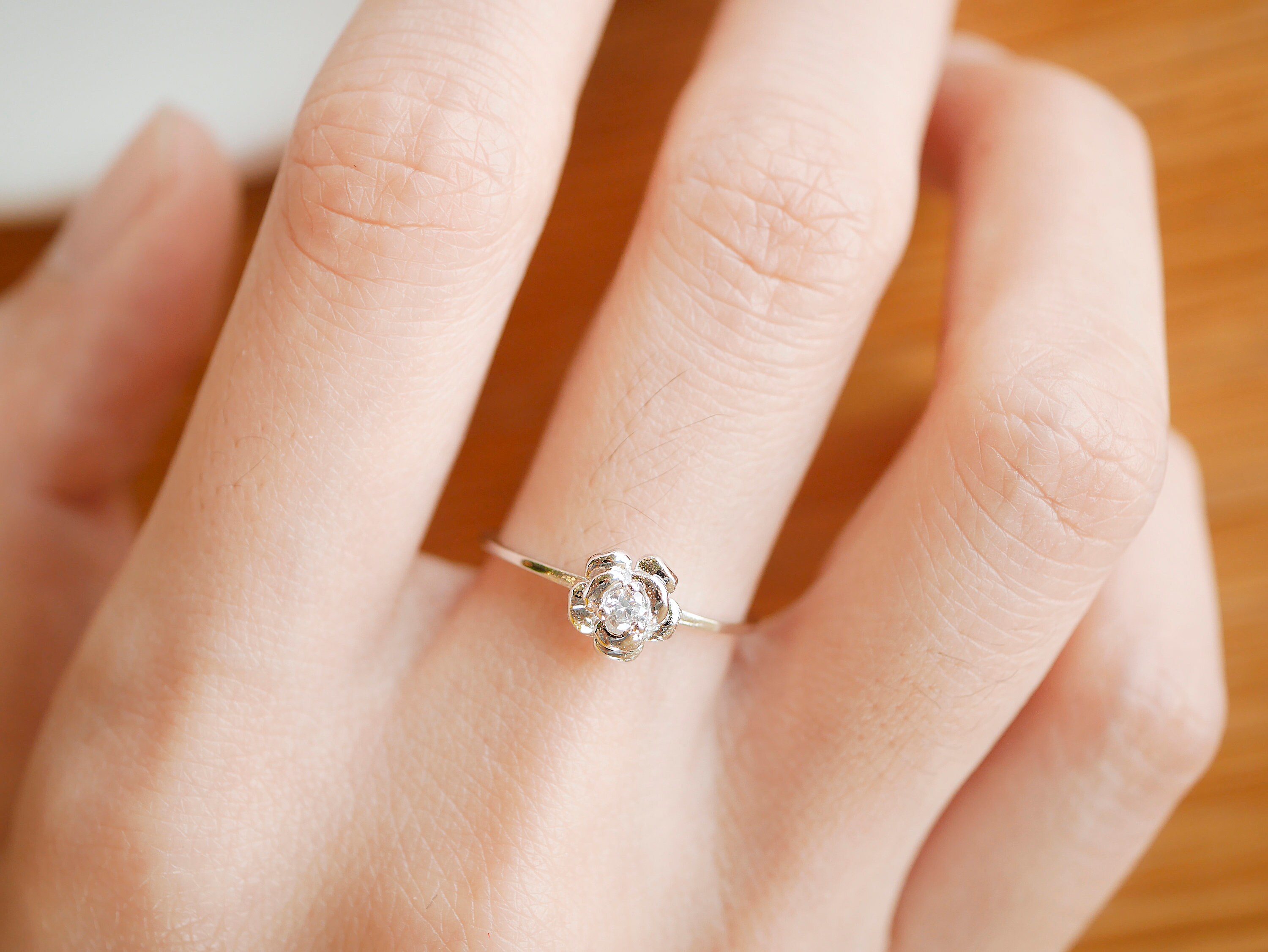 Rose Ring Flower Ring 14k Gold Rose Ring Anniversary Gift | Etsy