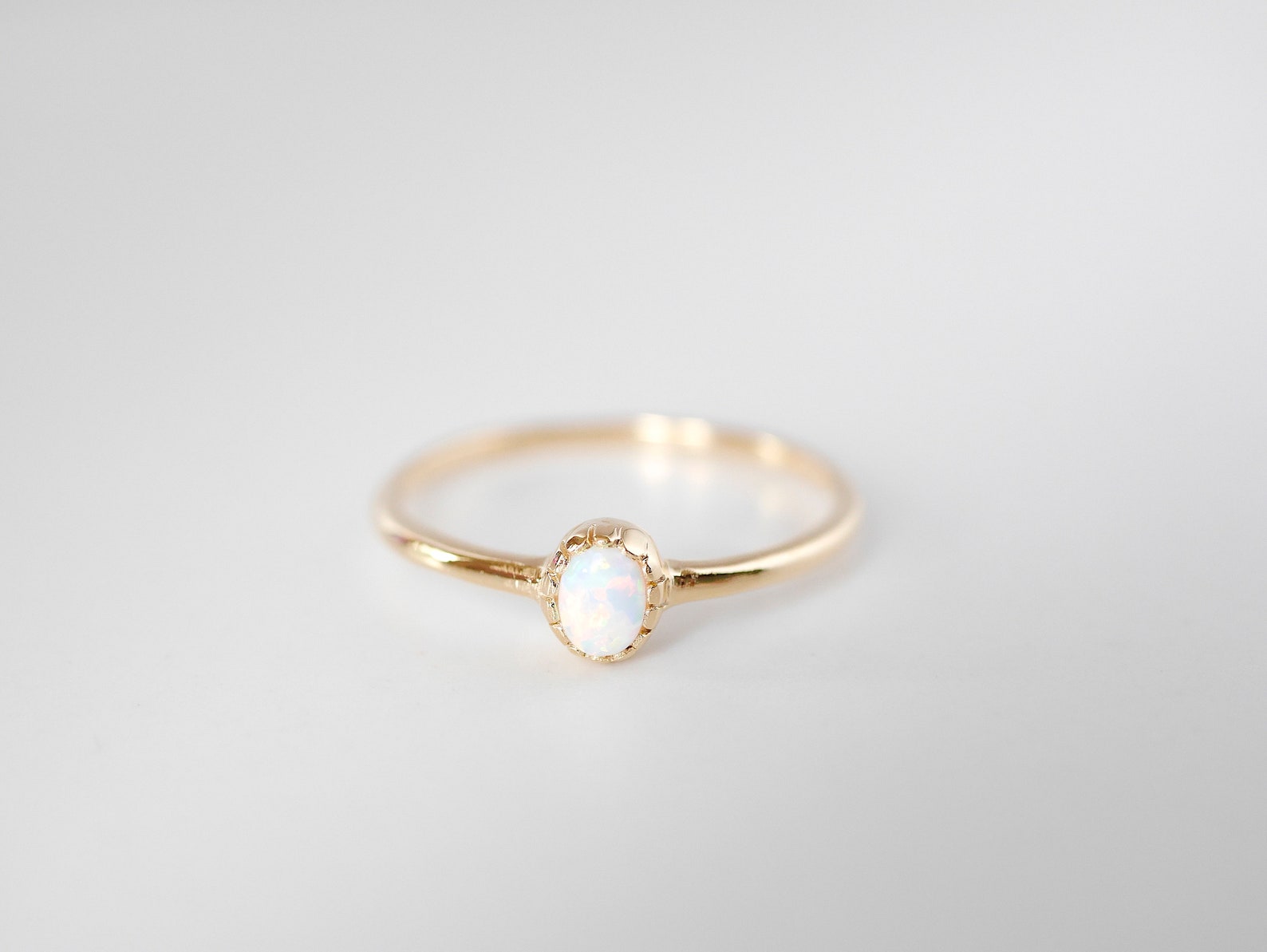 Opal Ring Gold Ring Opal Rings for Women Birthstone Ring | Etsy