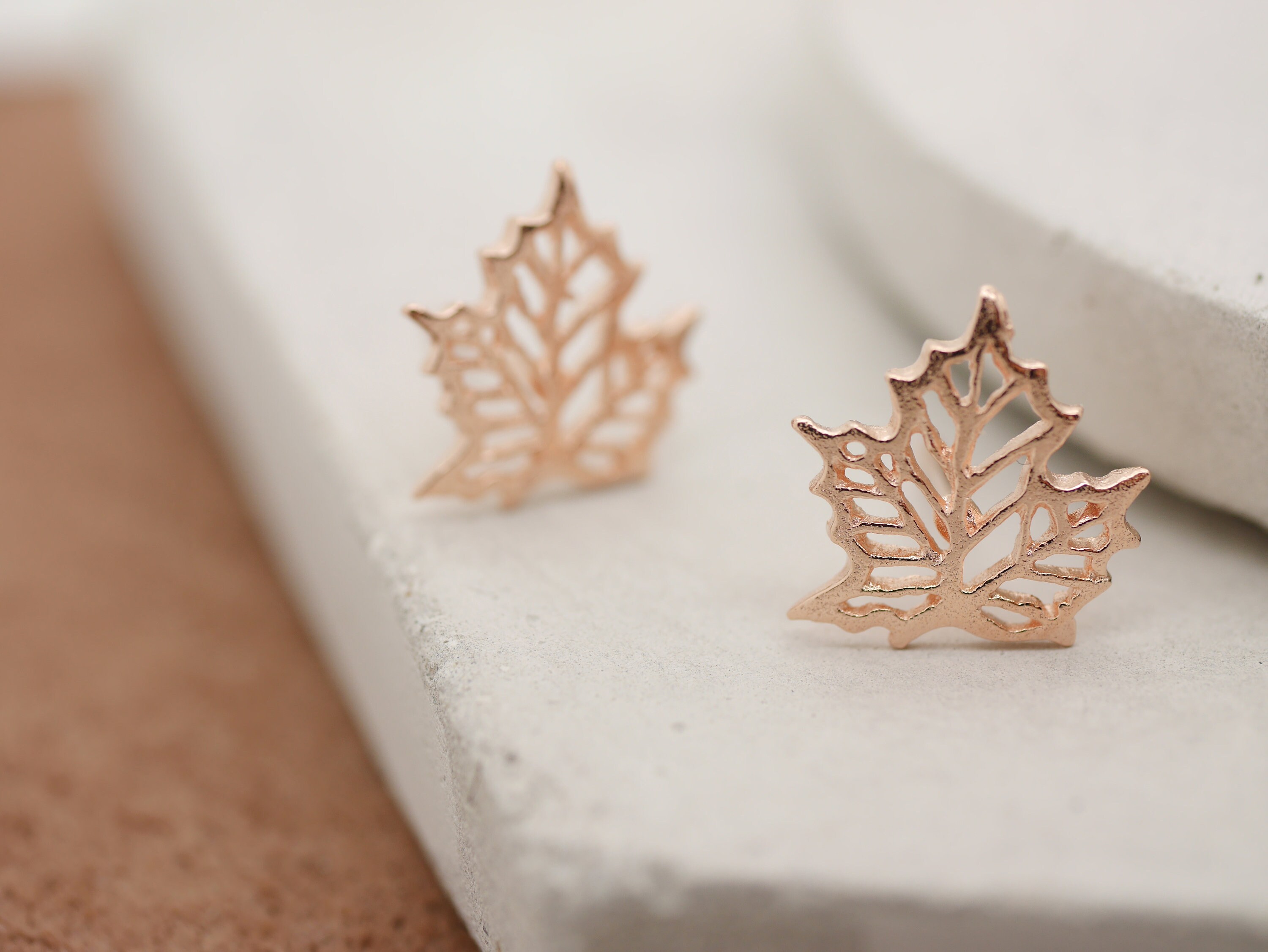 Maple Leaf Earrings Leaf Earrings Leaves Earrings Gold Leaf | Etsy