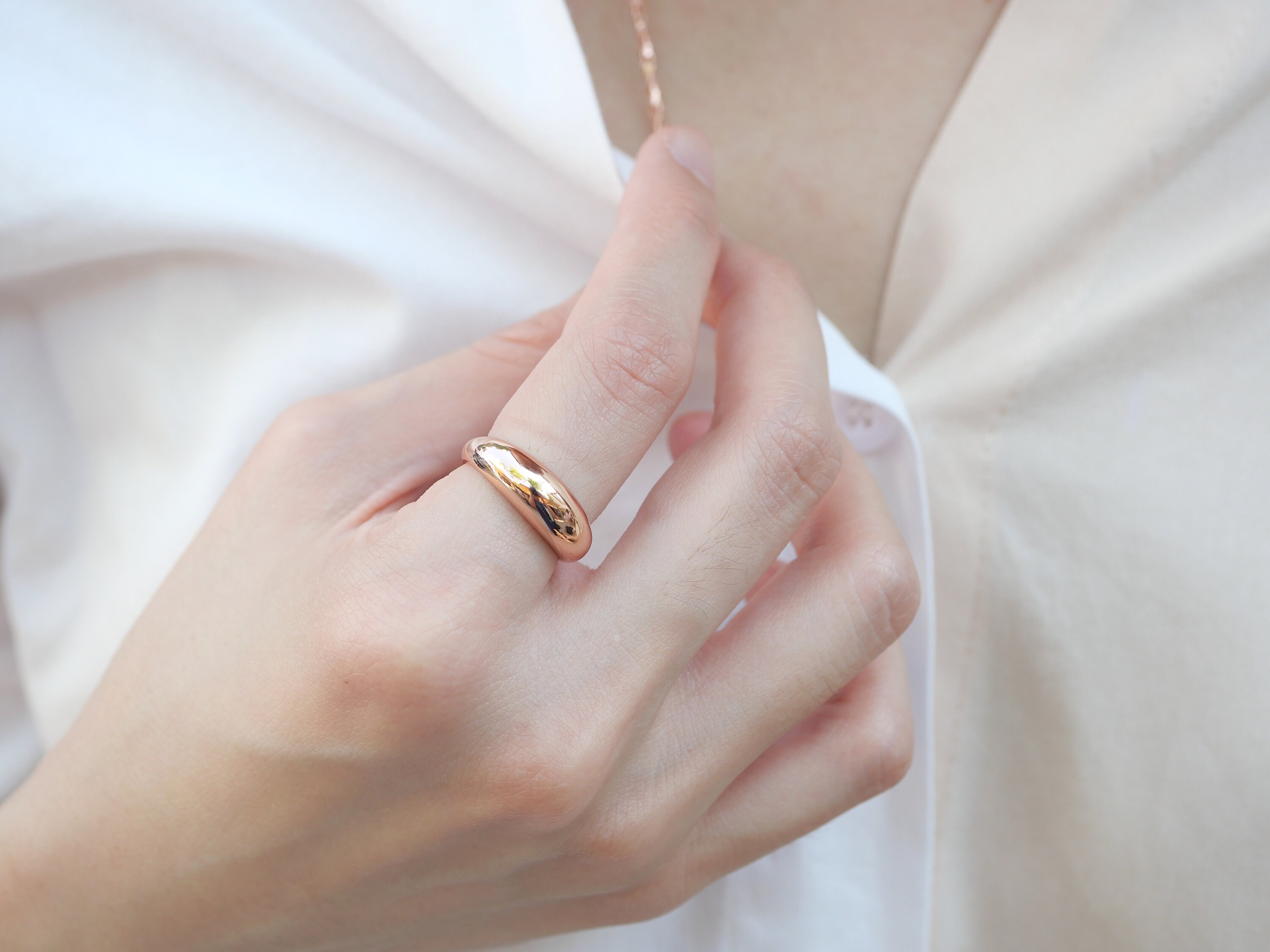 Gold Dome Rings